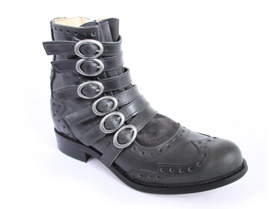 Alli Boot - Blue Grey | | Fluevog Shoes