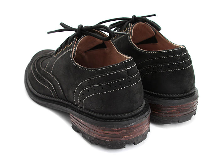 Nathaniel - Black | Double wing-tip derby | Fluevog Shoes