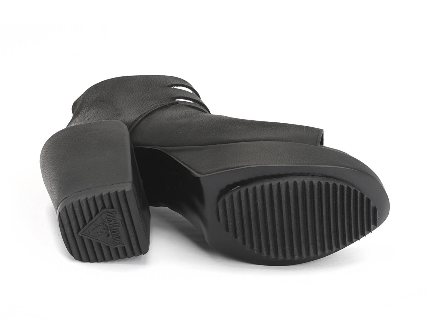 Axe - Black | Slitted Open Toe Platform Sandal | Fluevog Shoes