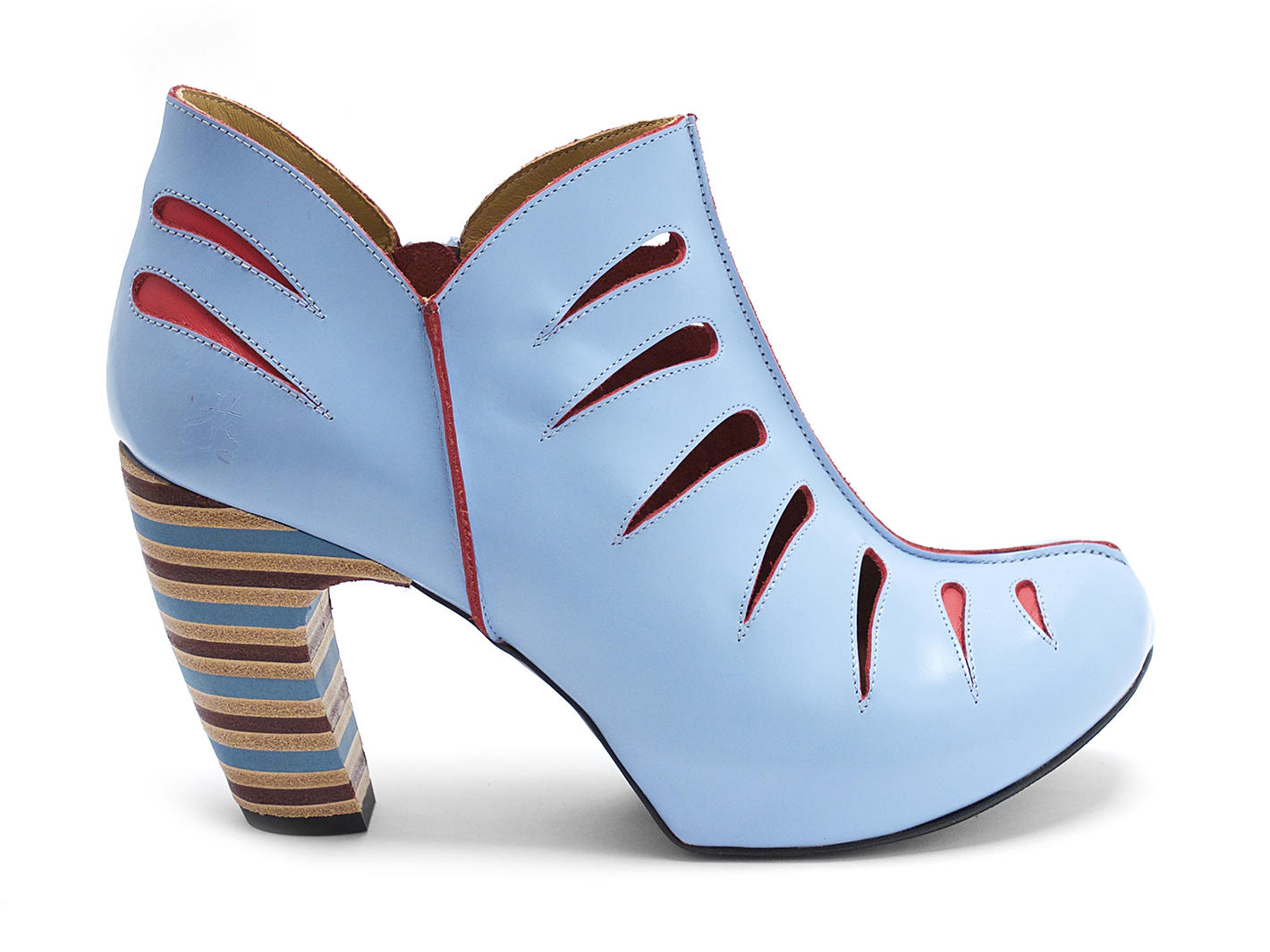 Modotti - Blue/Pink | Shoe with teardrop cutouts | Fluevog Shoes