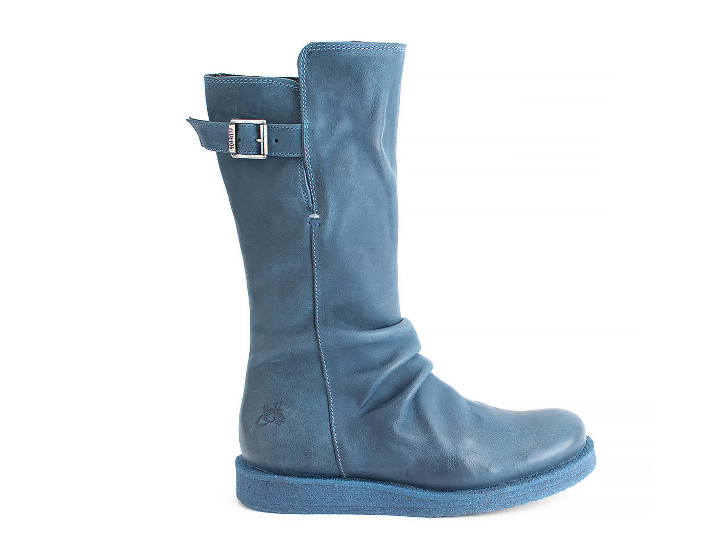 Sea to Sky - Blue | Flat slouchy boot | Fluevog Shoes