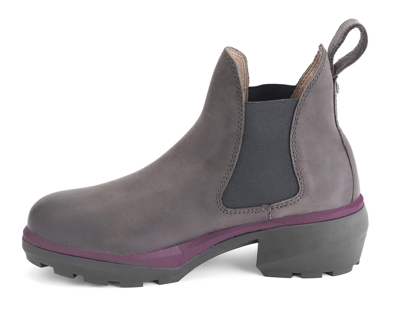 Mulberry - Brown | Angular chelsea boot | Fluevog Shoes