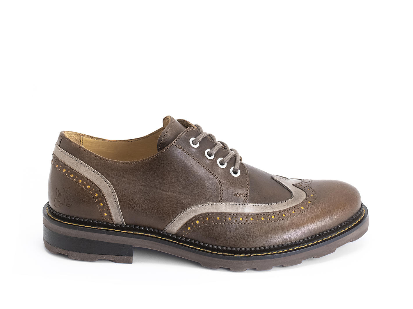 Nathaniel - Brown | Double wing-tip derby | Fluevog Shoes