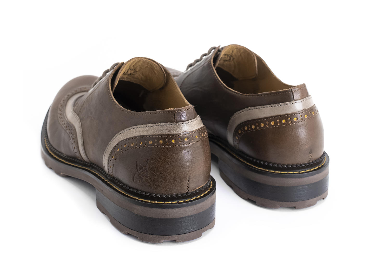 Nathaniel - Brown | Double wing-tip derby | Fluevog Shoes