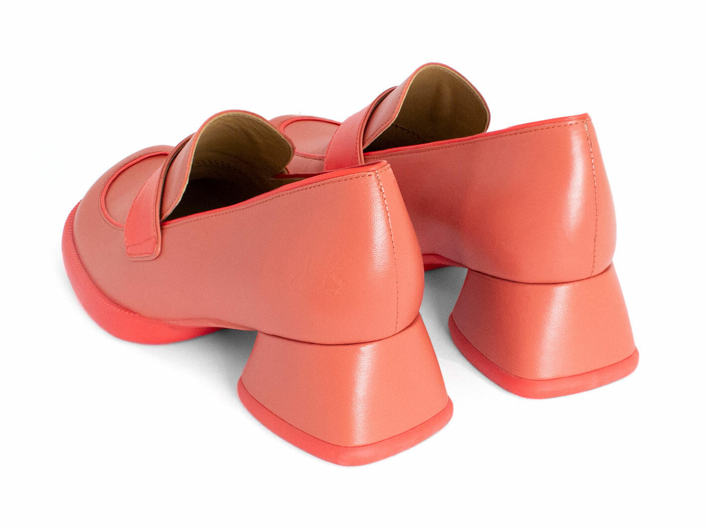 Shelly - Orange | Loafer with heel | Fluevog Shoes