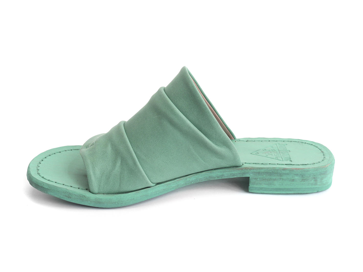 Amazon - Aqua | Slip-On Leather Sandal | Fluevog Shoes