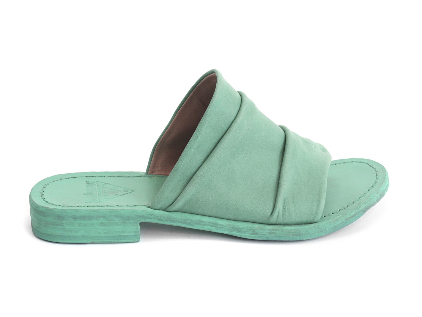 Amazon - Aqua | Slip-On Leather Sandal | Fluevog Shoes