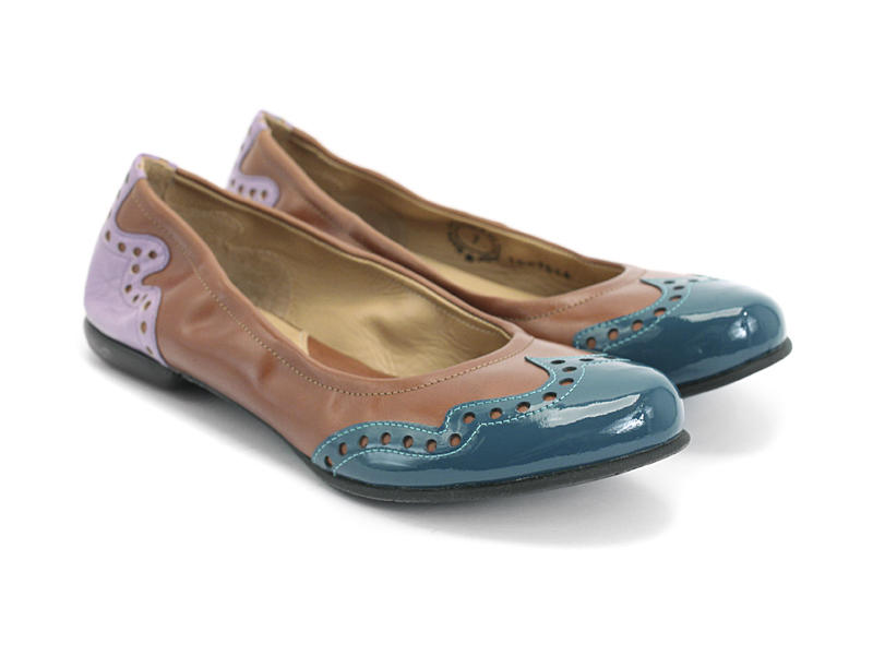 Arabella - Brown & Teal | | Fluevog Shoes