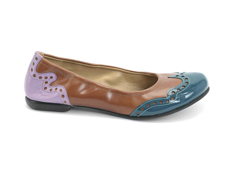 Arabella - Brown & Teal | | Fluevog Shoes