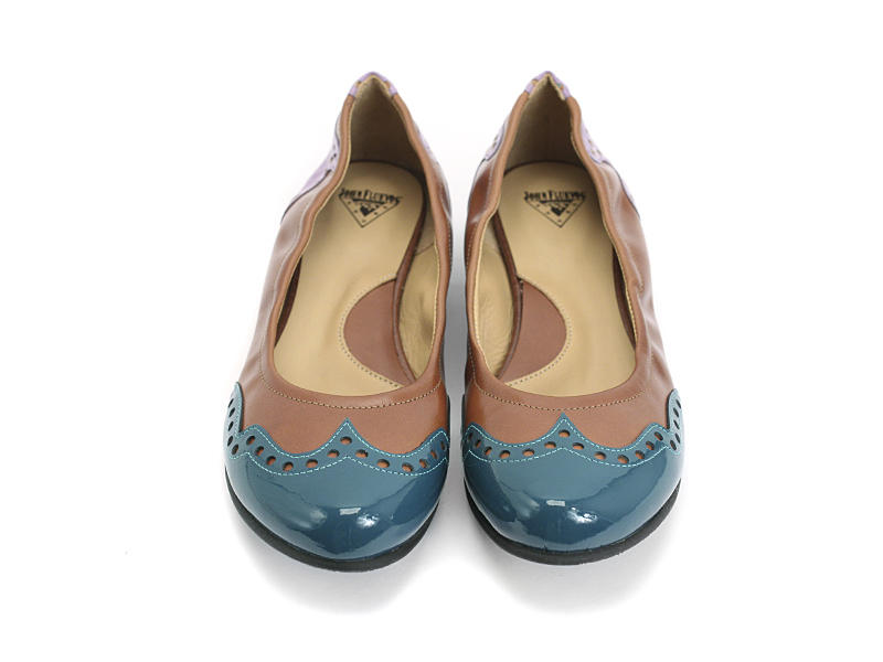 Arabella - Brown & Teal | | Fluevog Shoes