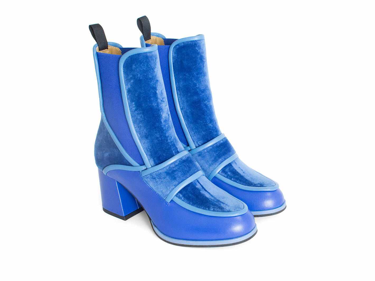 Arcus - Blue | Pull-Up Loafer Boots | Fluevog Shoes