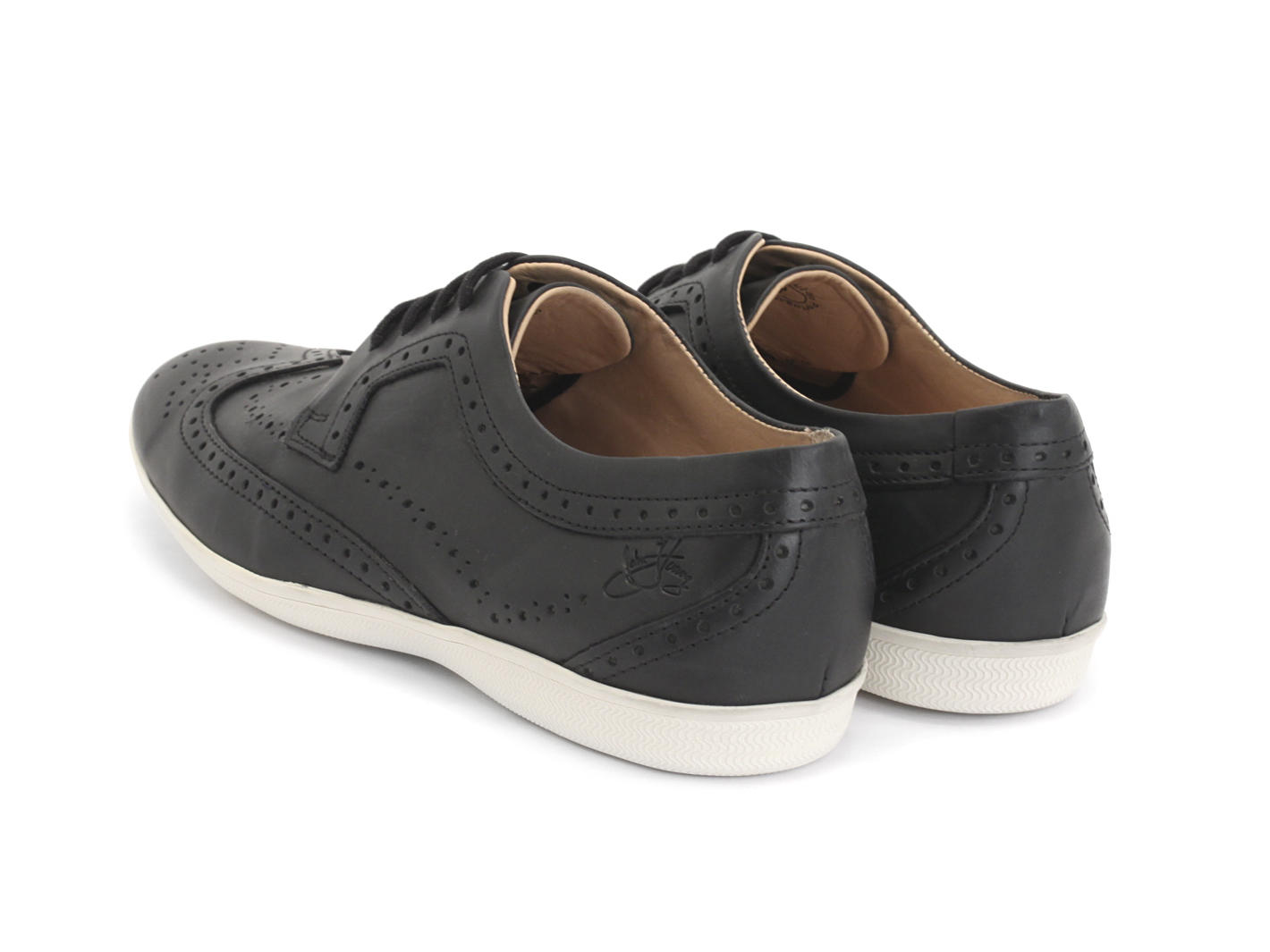 BLQ - Black | Lace-Up Brogue Shoe | Fluevog Shoes