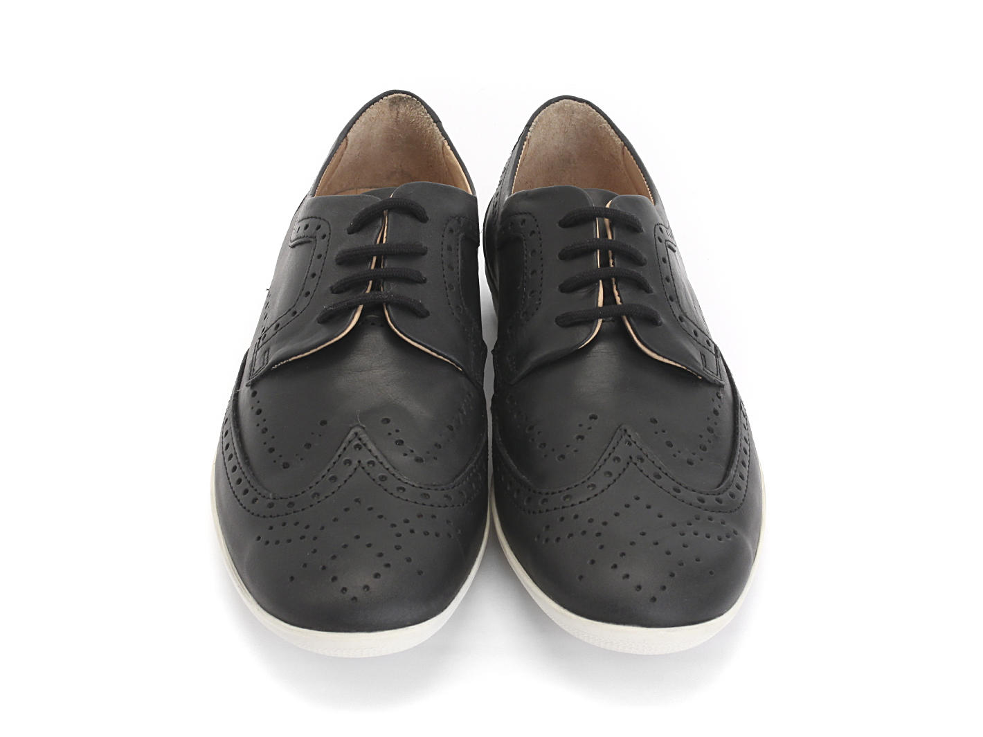 BLQ - Black | Lace-Up Brogue Shoe | Fluevog Shoes