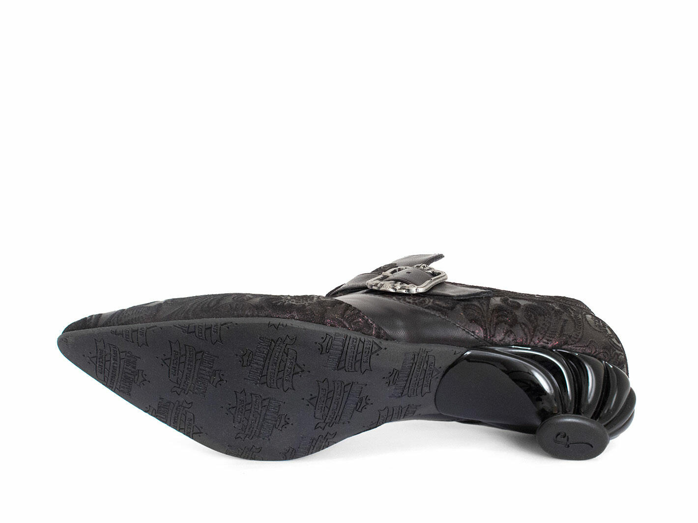 Carolinus - Black | T-Strap Heels with a Buckle | Fluevog Shoes