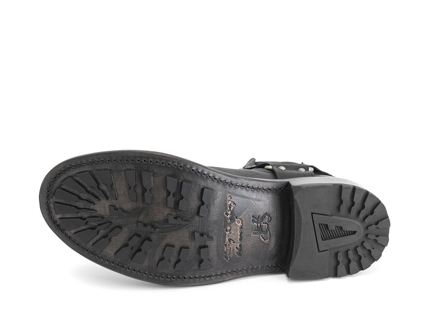 Dewey - Black | Studded chelsea boot | Fluevog Shoes
