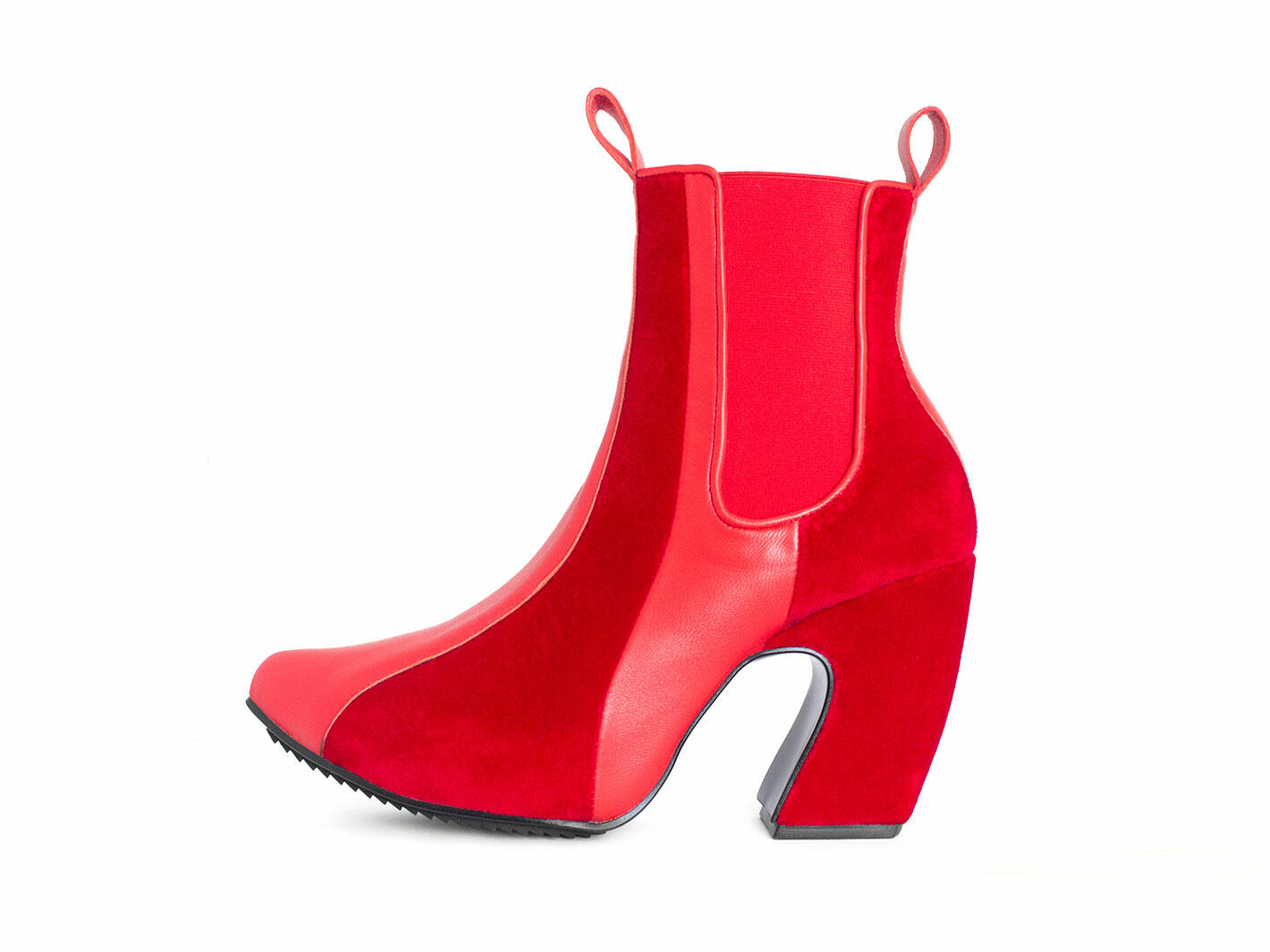 Le Mans - Red | Platform Chelsea Boots | Fluevog Shoes