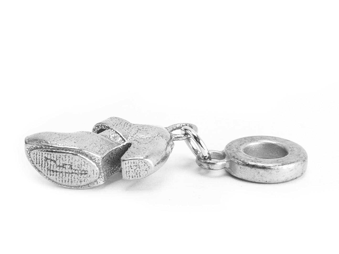 Leader Shoe Charm - Silver | Stainless steel shoe pendant | Fluevog Shoes