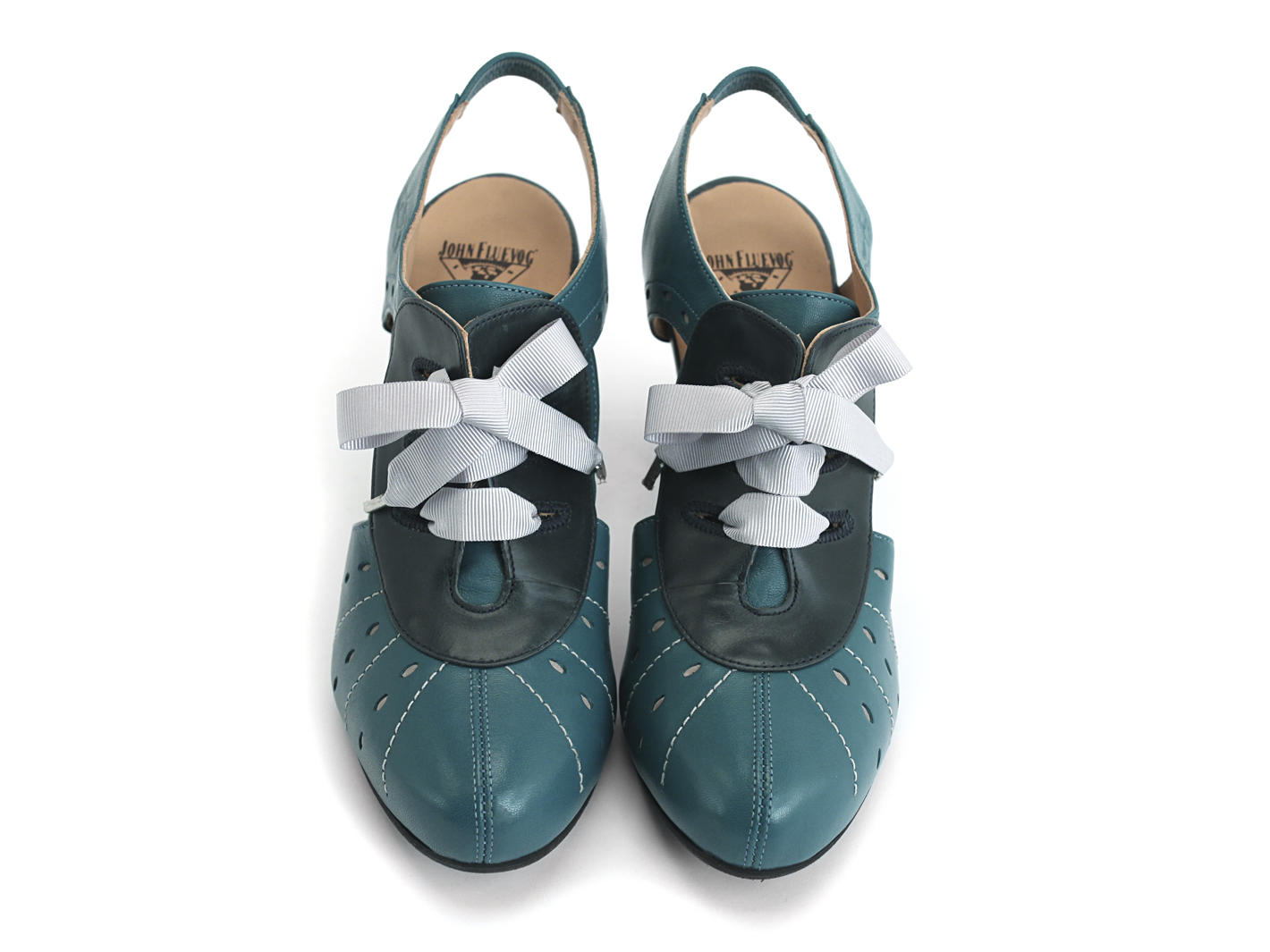 Mesmerize - Teal | Lace-up slingback | Fluevog Shoes