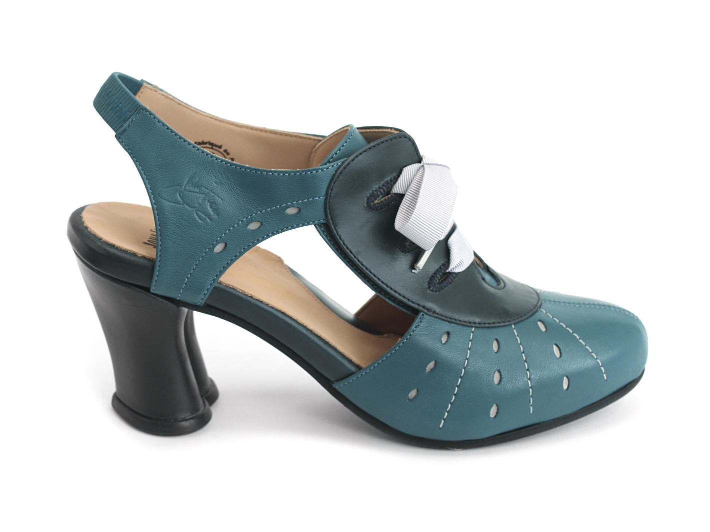 Mesmerize - Teal | Lace-up slingback | Fluevog Shoes