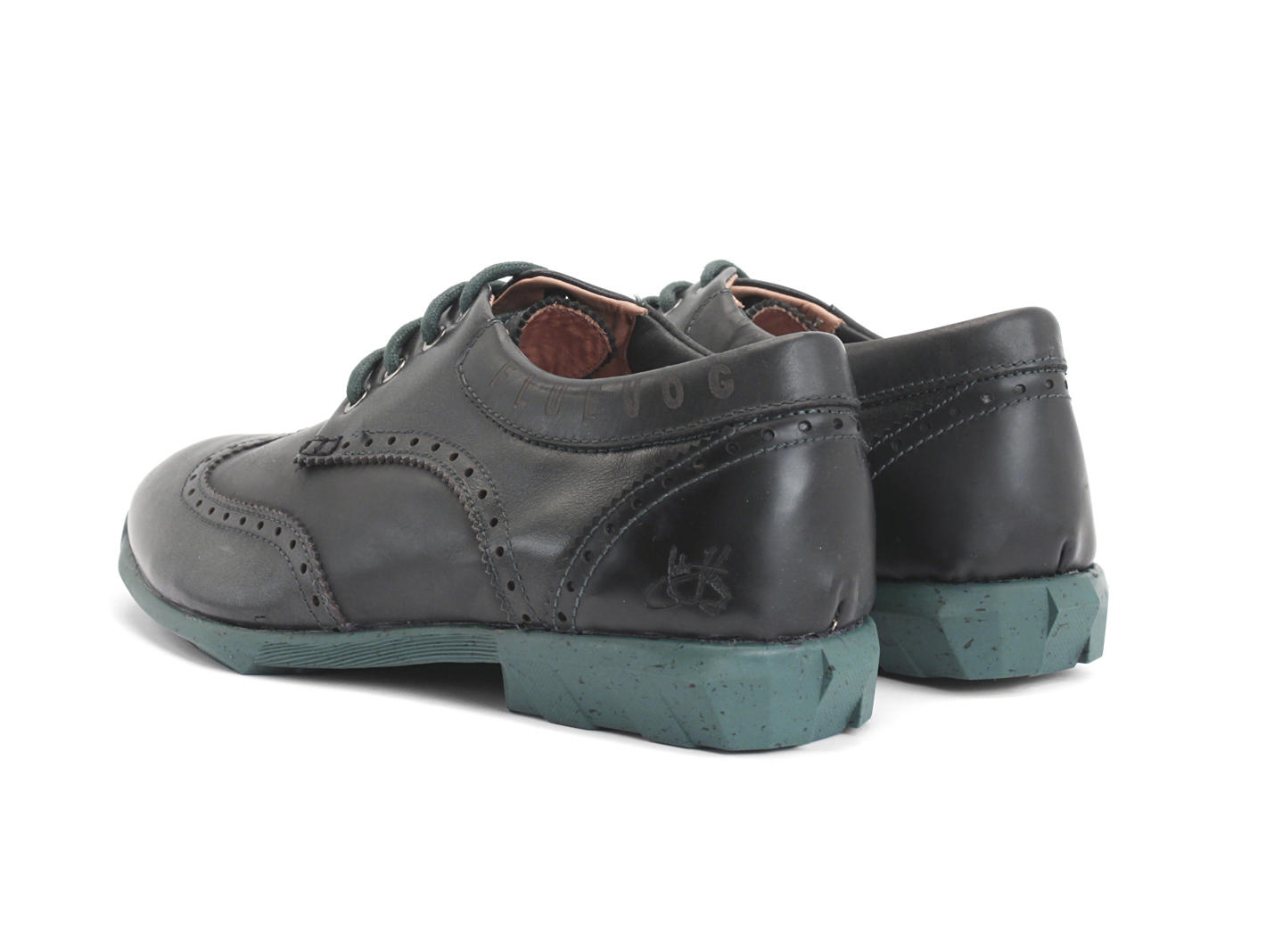 Orbit - Black | Brogued Wingtip Derby | Fluevog Shoes