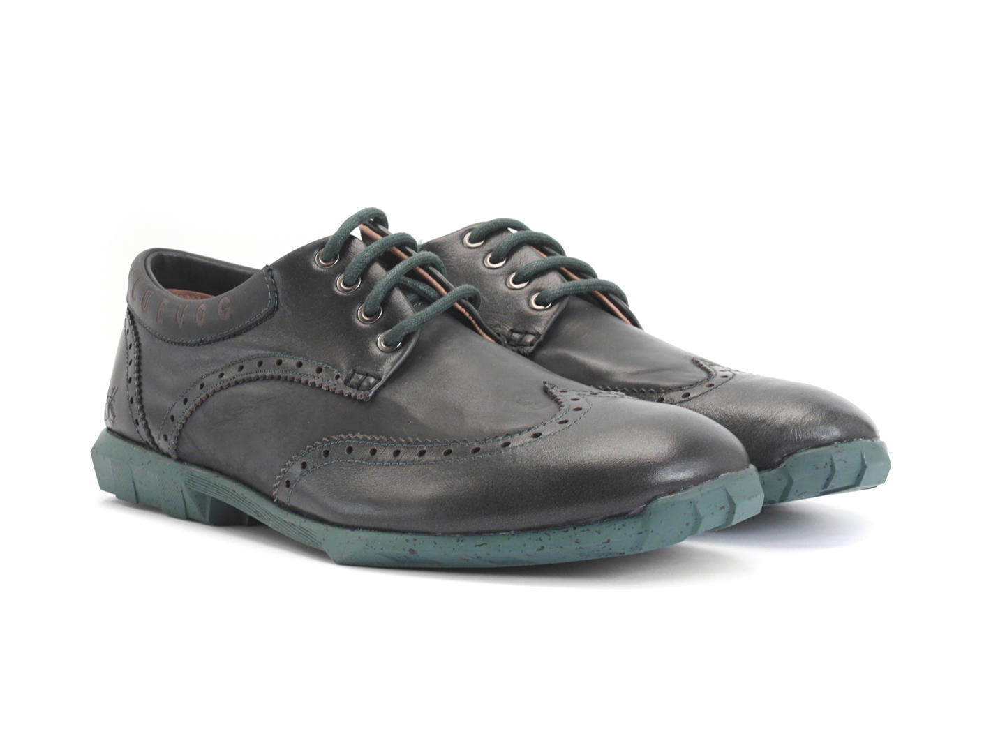 Orbit - Black | Brogued Wingtip Derby | Fluevog Shoes