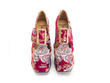 Original - Red Floral Jacquard | Baroque Platform Heels | Fluevog Shoes