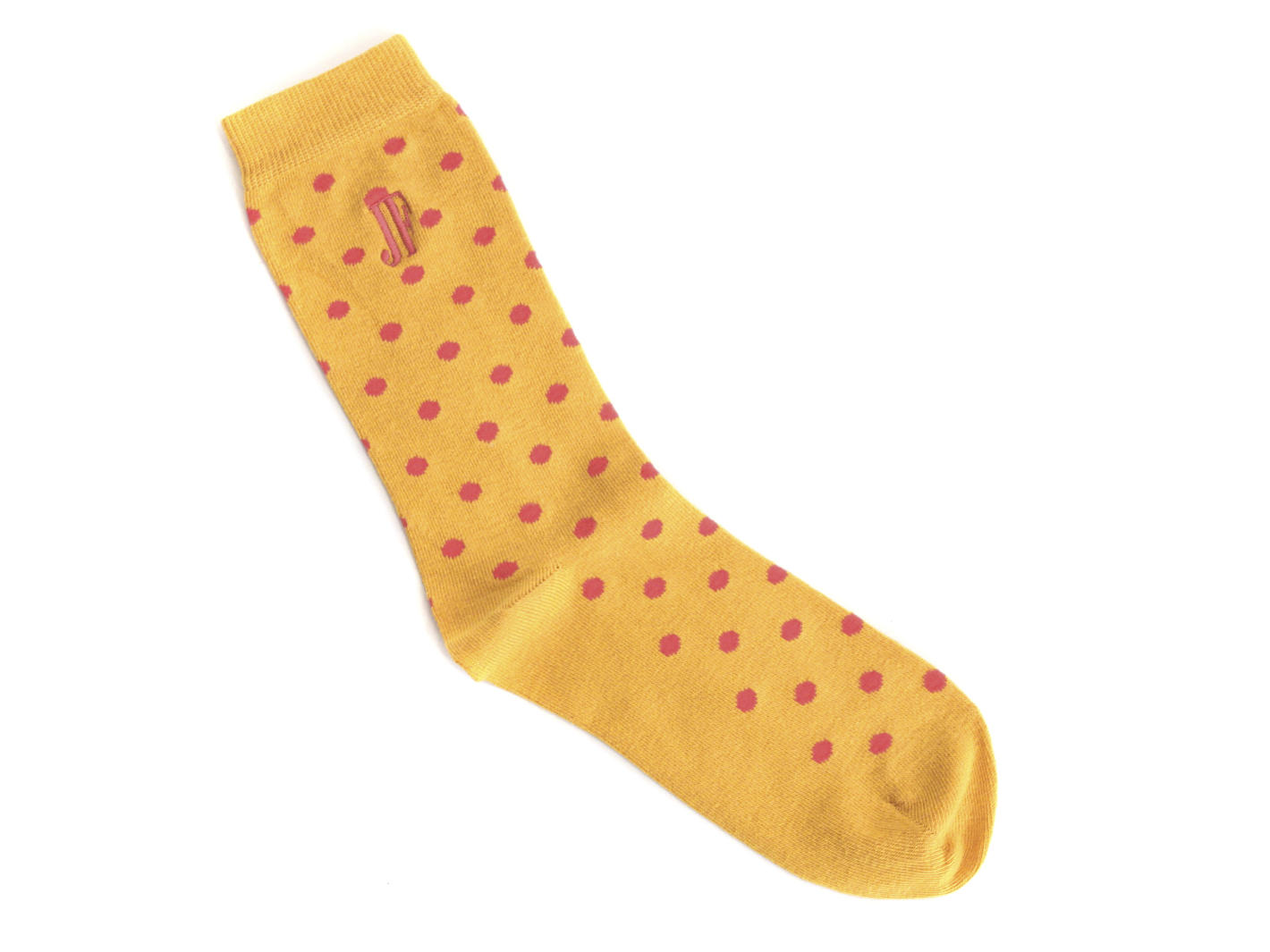 Polka Dot Vog Socks - Yellow & Pink | | Fluevog Shoes