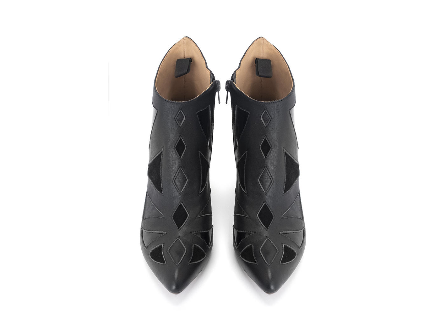 Waltz - Black | Geometric ankle boot | Fluevog Shoes