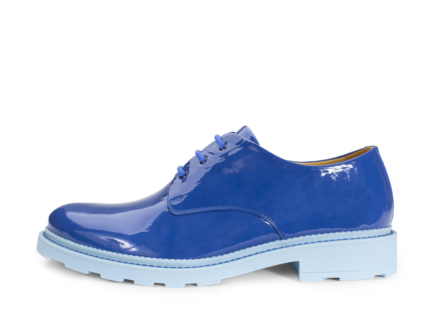 Winnie - Blue | Classic Derby Shoes | Fluevog Shoes