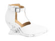 Zoomies - White | T-strap wedge heel | Fluevog Shoes